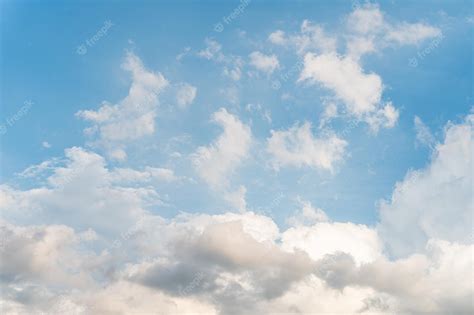 Premium Photo Blue Sky Background With Clouds