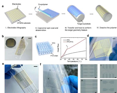 Wafer Scale Electrode Microprinting Technique A Schematics Of