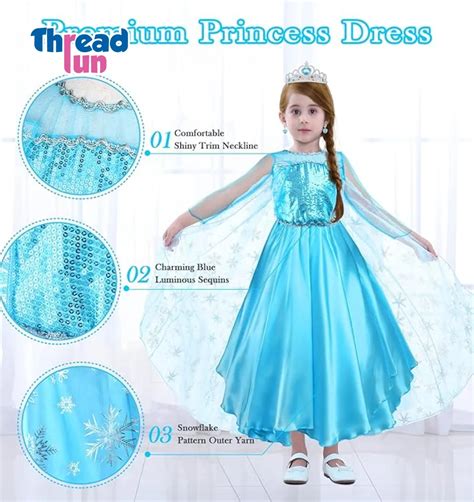 Princess Elsa Dress With All Accessories Thread Run