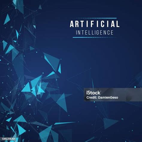 3d 그리드 배경 인공 지능 기술 와이어 네트워크 미래 와이어 프레임입니다 인공 지능입니다 사이버 보안 배경 벡터 일러스트 레이 션 선택에 대한 스톡 벡터 아트 및 기타