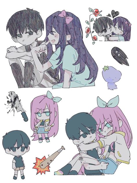 Sunny Omori Aubrey Aubrey Aubrey And More Omori Drawn By Mun Gom Danbooru