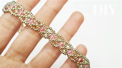 How To Make A Seed Bead Bracelet For Beginners Super Easy Crystals