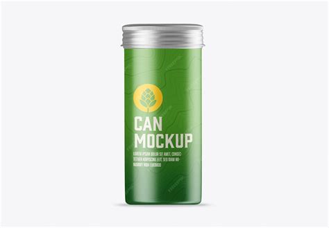 Premium Psd Colored Tin Mockup 3d Render