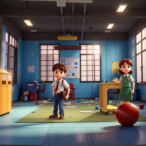 Premium Photo Isolation Station Animated Schoolyard Shenanigans