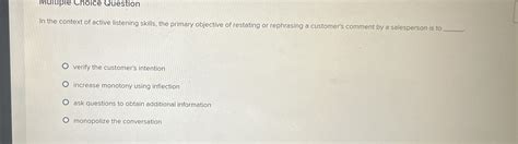 Solved Miultiple Choice Questionin The Context Of Active
