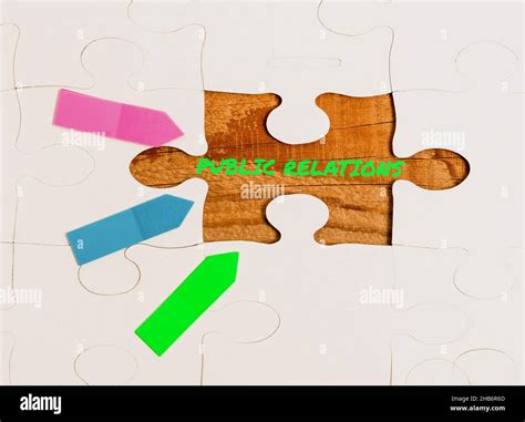 Hand Writing Sign Public Relations Word Written On Practice Managing Spread Of Information