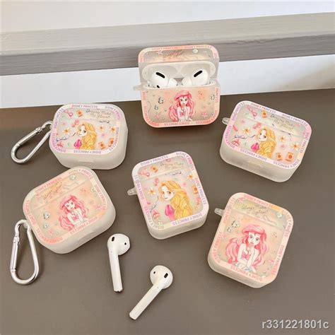 可愛卡通美人魚長發公主耳機套 Airpods Pro 2保護套 Airpods12 新三代耳機殼 蘋果藍牙耳機保護殼 蝦皮購物