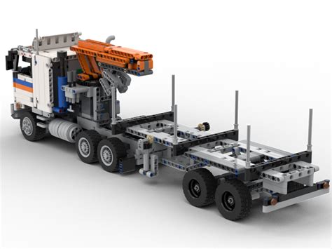 Lego Moc Rc Logging Truck Control By Time Hh Rebrickable Build With Lego