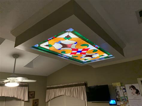 Stained Glass Ceiling Light Panels Shelly Lighting