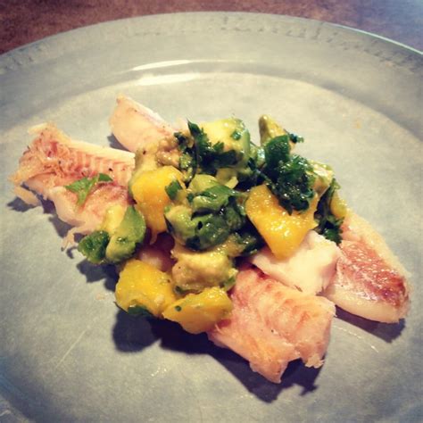 Tilapia W Mango Avocado Salsa