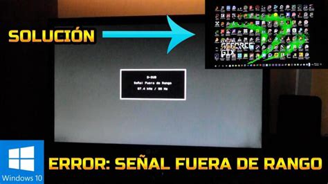 Pantalla Fuera De Rango En Windows 10
