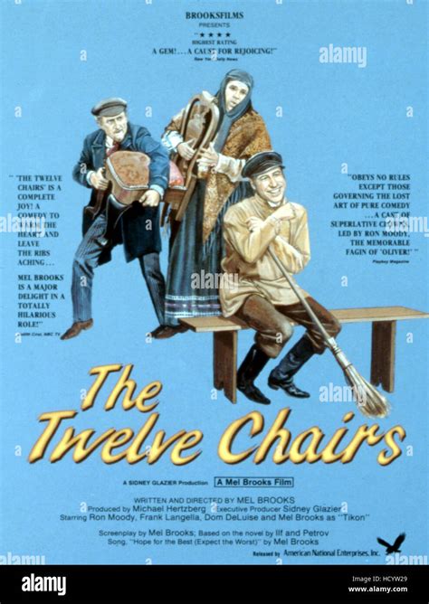 THE TWELVE CHAIRS Ron Moody Dom Deluise Mel Brooks 1970 Stock Photo