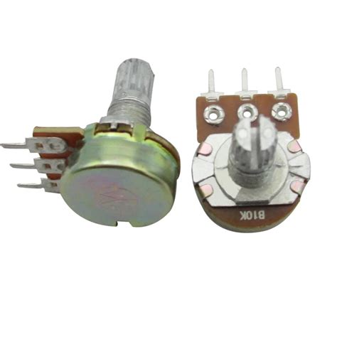 1pcs High Quality Wh148 B10k Linear Potentiometer 20mm Shaft With Nuts