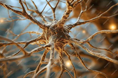 Abstract Vie Of Neuron Pattern Background Premium Ai Generated Image