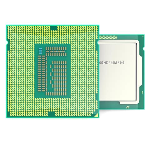 premium photo modern multicore cpu isolated on white background 3d