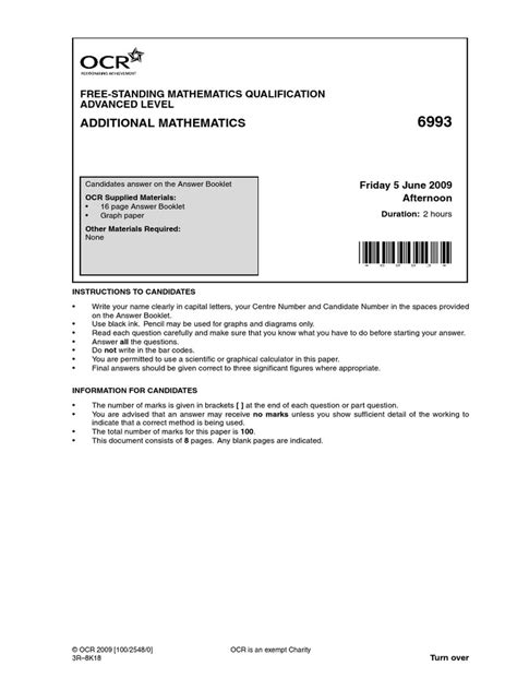 Fsmq 2009 Pdf Equations Geometry