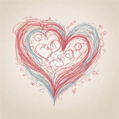 Premium Photo Heart With Pattern