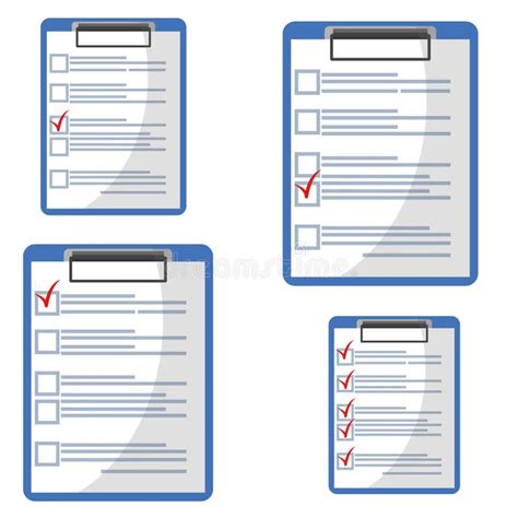 Checklist Assignments Stock Illustrations 139 Checklist Assignments Stock Illustrations