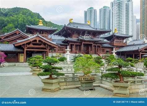 Amazing Bonsai Trees In Nan Lian Park In Hong Hong Stock Image Image
