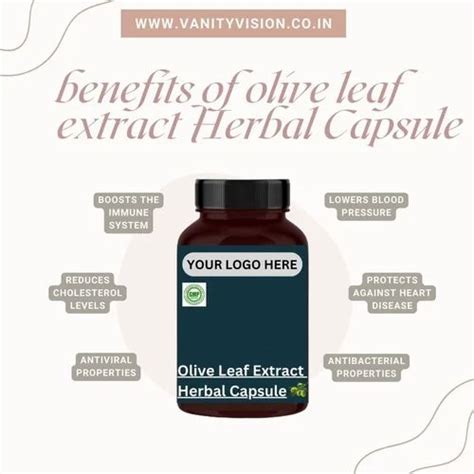 Olive Leaf Extract Herbal Capsules Customization Available Private Labeling At ₹ 105 Bottle