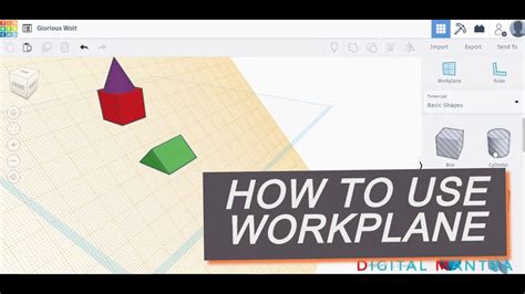 How To Use Workplane Tinkercad Basics Youtube