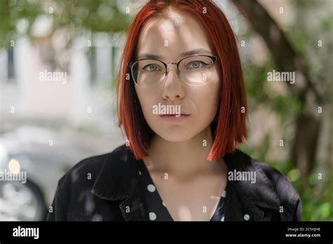 Redhead With Glasses Hi Res Stock Photography And Images Alamy