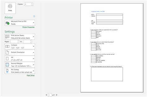 How To Create A Printable Form In Excel SpreadCheaters