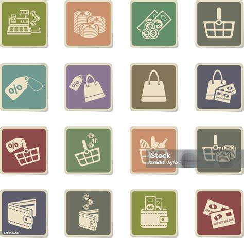 마케팅 E커머스 아이콘 세트 구매에 대한 스톡 벡터 아트 및 기타 이미지 구매 그래프 금융 Istock