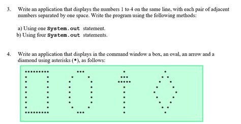 Solved Write An Application That Displays The Numbers Chegg