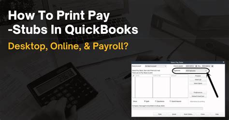 How To Print Pay Stubs In Quickbooks Desktop Online And Payroll Mwjconsultancy Medium