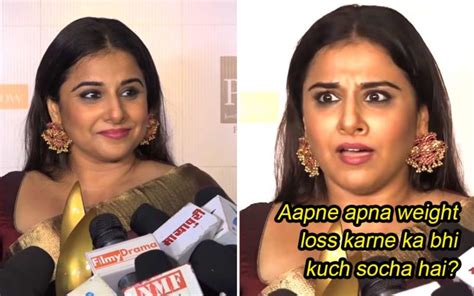 Vidya Balan Gives The Most Savage Reply To The Reporter Who Fat Shamed