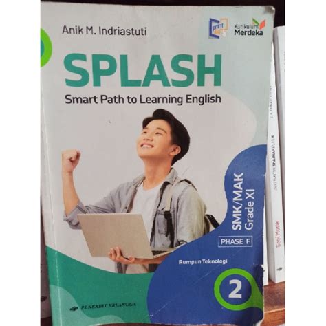 Jual BUKU BEKAS SPLASH BAHASA INGGRIS KELAS 2 11 XI SMK ERLANGGA
