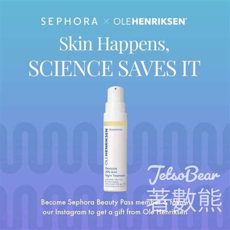 Jetso Bear Sephora Beauty Pass Olehenriksen Dewtopia