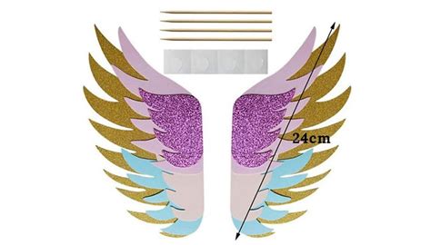 Winged Unicorn Cake Topper Set Homevibe