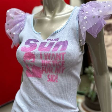 Hand Crafted Tops Sid Vicous I Want Justice For My Sid Punk Rock