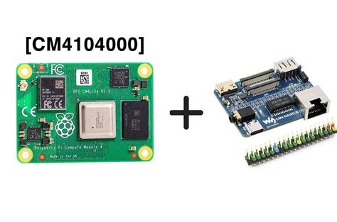 Cm4104000 Raspberry Pi Compute Module 4 Lite With 4gb Ram Wireless