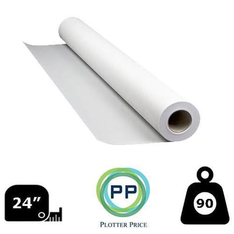 90gsm Matt Coated Plotter Paper 24in 610mm X 45m