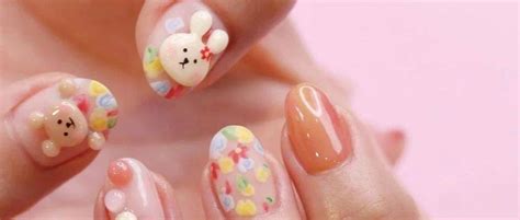中秋美甲吉祥物，可可爱爱小萌兔！nail