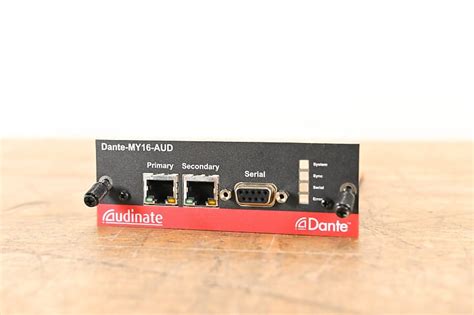 Audinate Dante MY AUD Channel Dante Network I O Card Reverb