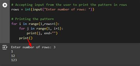 How To Print 1 12 123 Pattern In Python