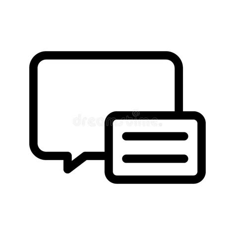 Illustration Du Symbole Vectoriel De Licône De Conversation