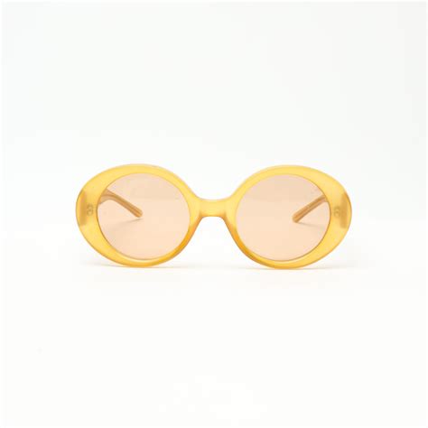 Vintage Gucci Yellow Sunglasses With Tinted Lens A Retro Tale