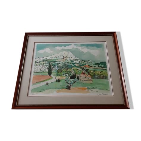 Lithographie Signée Ybrayer Selency