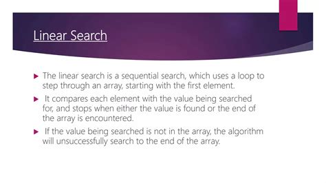 Linear Search And Binary Search Pptx