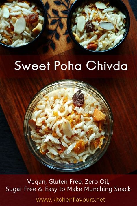 Sweet Poha Chivda Sweet Aval Atukula Mixture Yummy Food Food