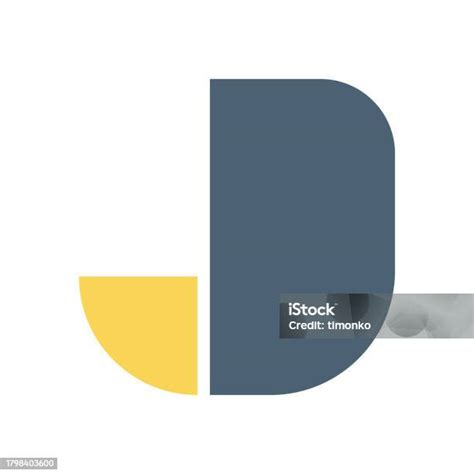 디스플레이 바우 하우스 벡터 글꼴 굵은 편지 로고 J 알파벳 대문자 기하학 서체 Abc 요소 소셜 미디어 웹 디자인 포스터 배너 인사말 카드 0명에 대한 스톡 벡터 아트 및