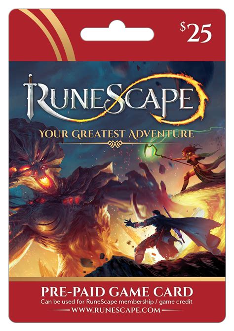 Runescape 25 T Card Physical