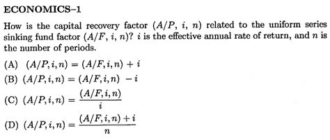 Capital Recovery Factor Meaning Formula Example And 52 Off