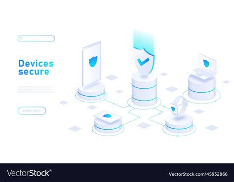 Devices Secure Concept Royalty Free Vector Image