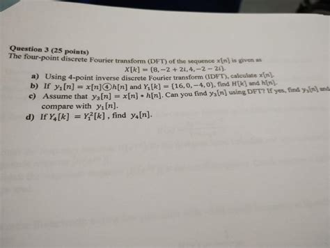 Solved Question Points The Four Point Discrete Chegg
